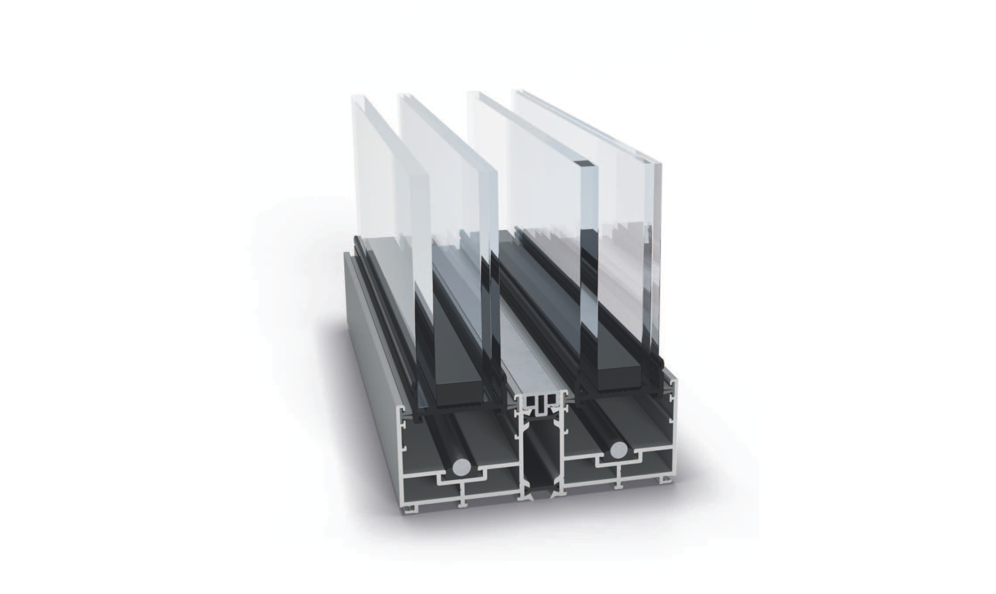 Sistema de Correderas en alumínio - ACWIN